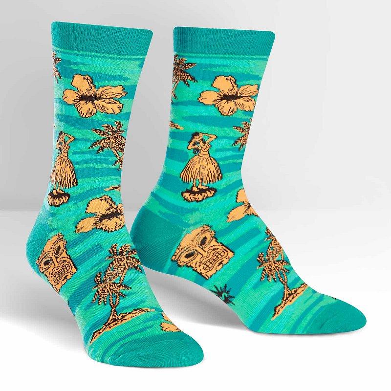 Tiki Toes - Women's Crew Socks - Sock It To Me – Espial Marketing